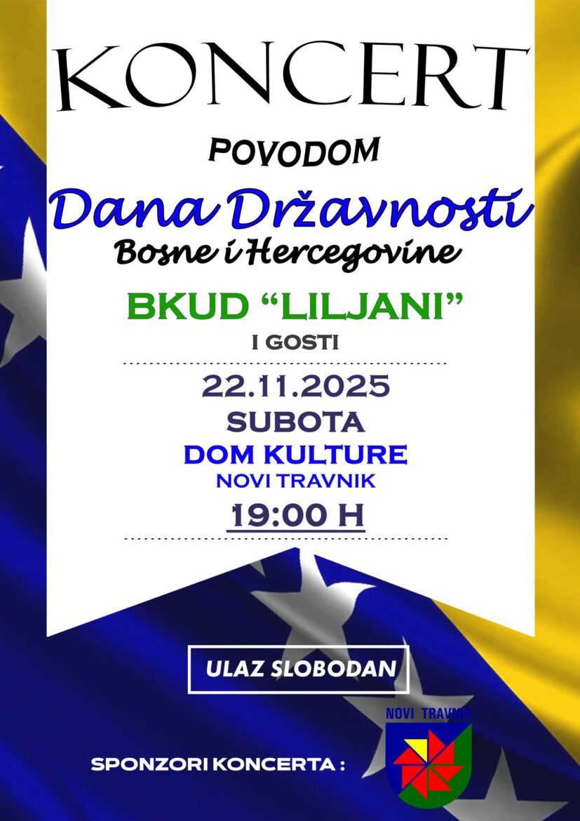 BKUD "Ljiljan" poziva na koncert povodom Dana državnosti BiH - Drukčiji ...